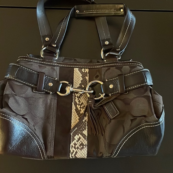 Coach | Bags | Coach Python Leather Bag | Poshmark